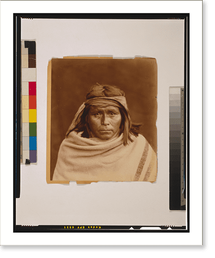 Historic Print, [Tah-Lay, Apache? Indian, head-and-shoulders portrait ...