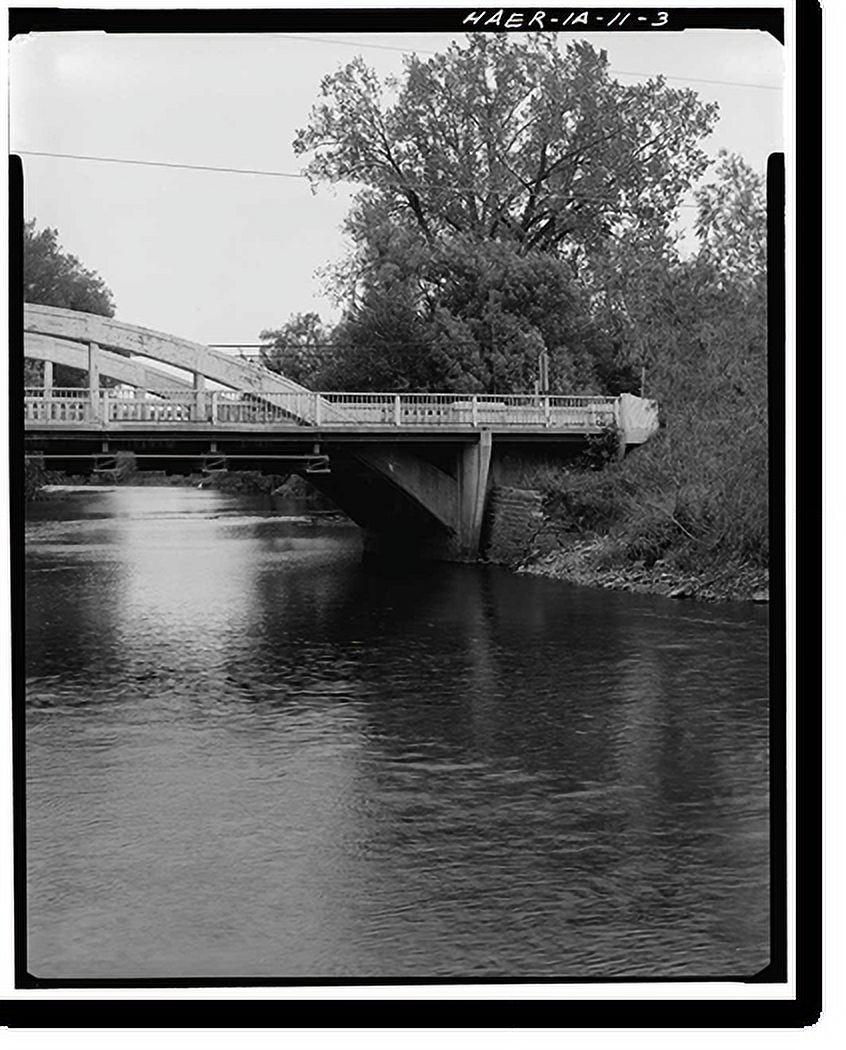 Historic Print, Taylor Bridge, Spanning Winnebago River, U.S. Route 18 ...