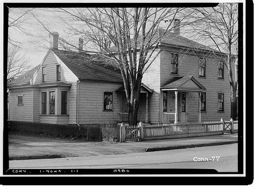 Historic Print, Taylor Sherman House, 89 Main Street, Norwalk ...