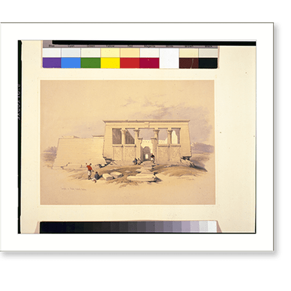Historic Print, Temple at Wady Dabod, Nubia.David Roberts, R.A., 16" x ...