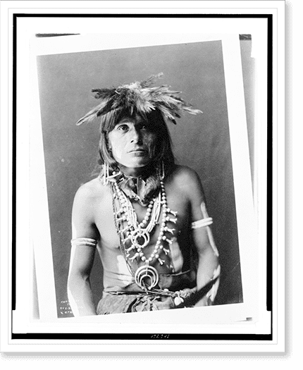 Historic Print, [Tev Gui, a Snake chief, half-length portrait, facing ...