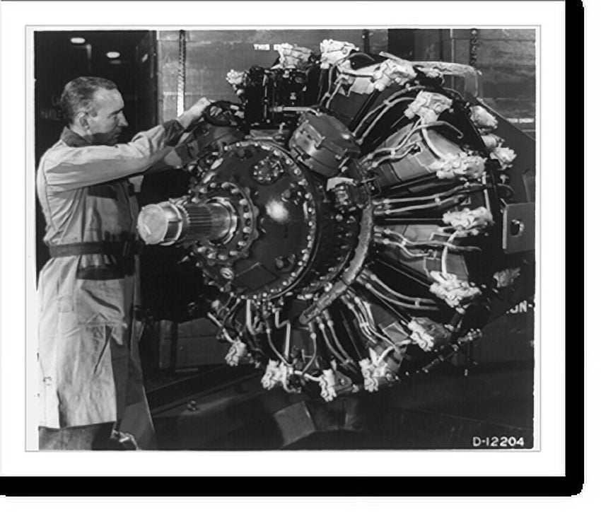 Historic Print, The 2400 horsepower CA" Double Wasp, Pratt & Whitney ...