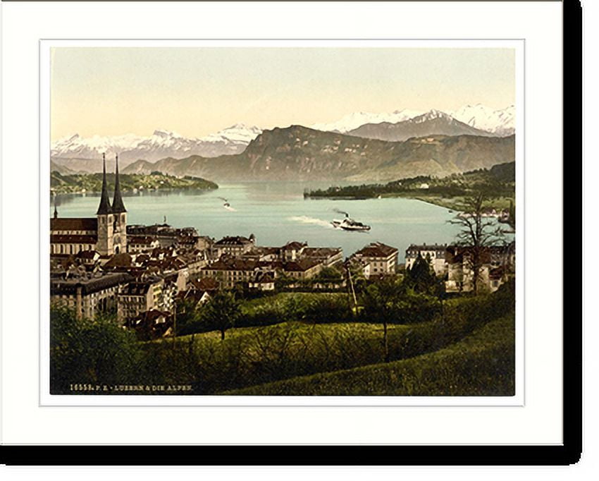 Historic Print, The Alps Lucerne Switzerland, 16" x 20" - Walmart.com