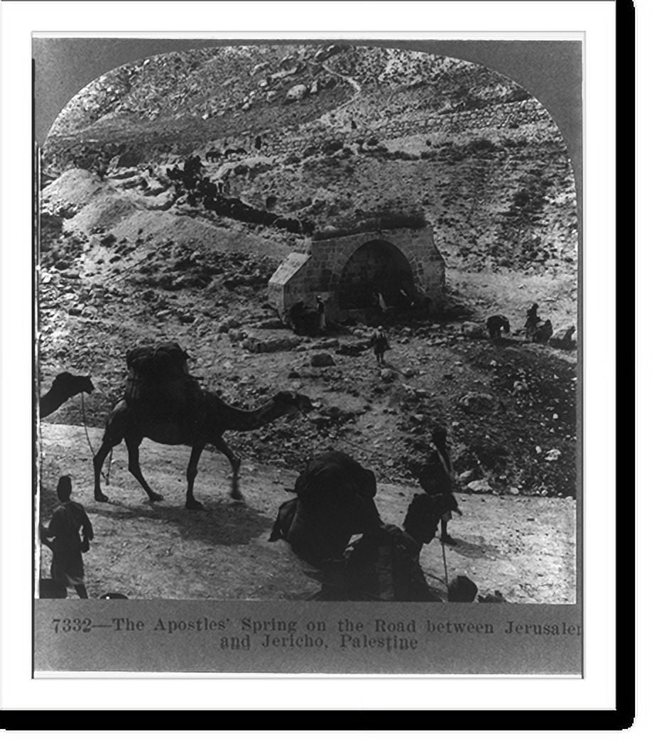 Historic Print, The Apostle's Spring on the road between Jerusalem and ...