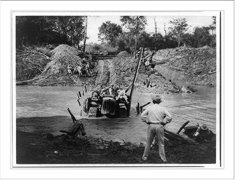 Historic Print, [The Big Inch pipeline under construction] - 2, 18" x ...