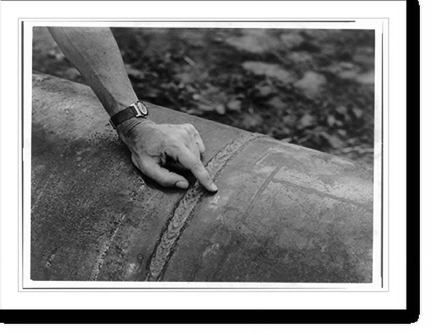 Historic Print, [The Big Inch pipeline under construction: Finger ...