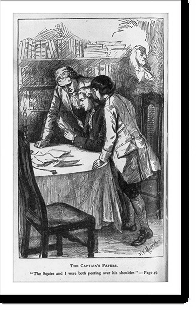 Historic Print, The Captain's Papers - The Squire and I were both ...
