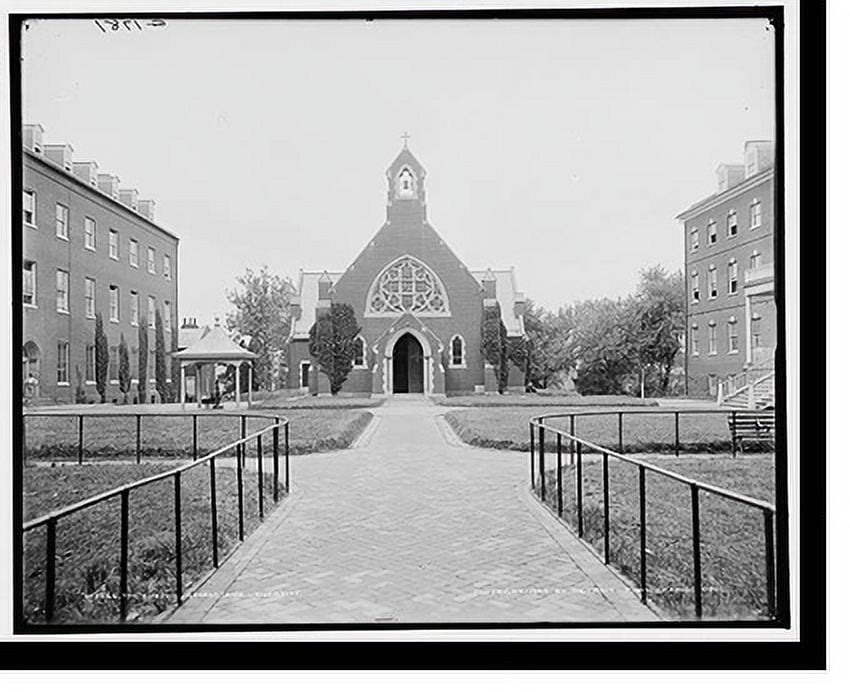 Historic Print, The Chapel [i.e. Dahlgren Chapel], Georgetown ...