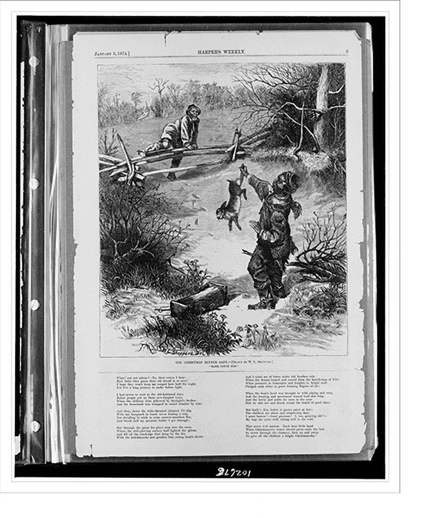 Historic Print, The Christmas dinner safe. Done cotch him!".drawn by W ...