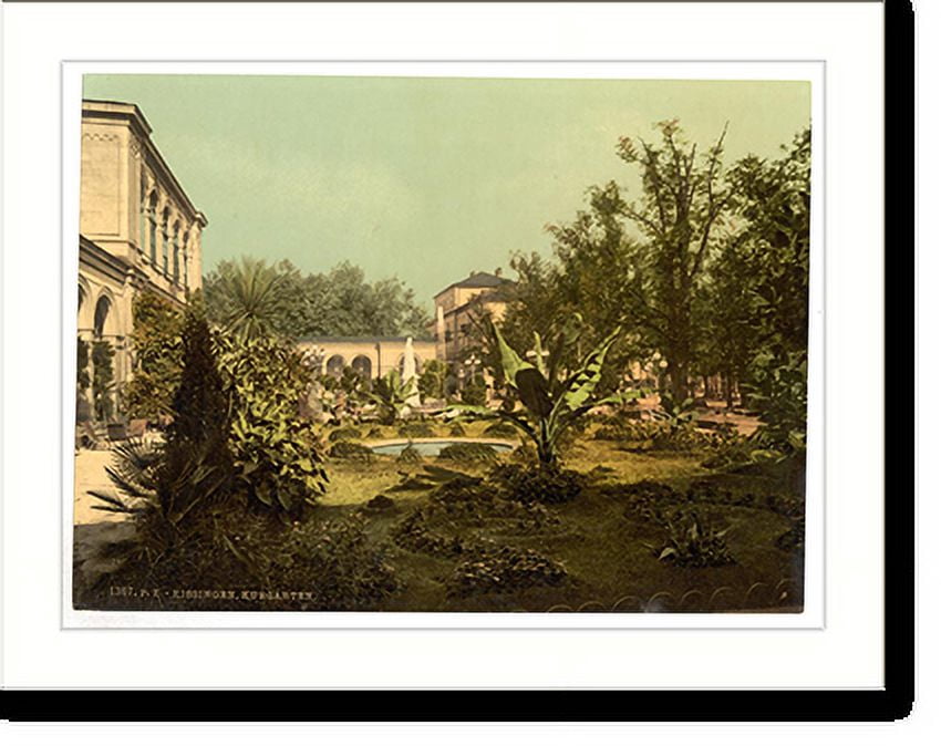 Historic Print, The Conversationsgebaude and the Kurgarden Bad ...