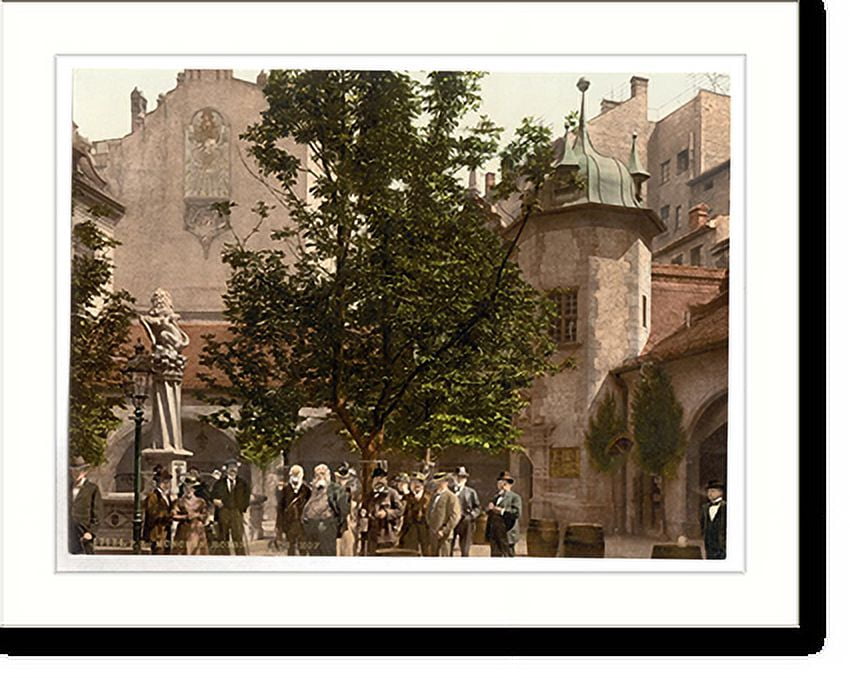 Historic Print, The Court Hofbrauhaus Munich Bavaria Germany, 16" x 20 ...