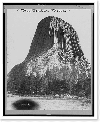Historic Print, The Devils Tower, 18" x 24" - Walmart.com