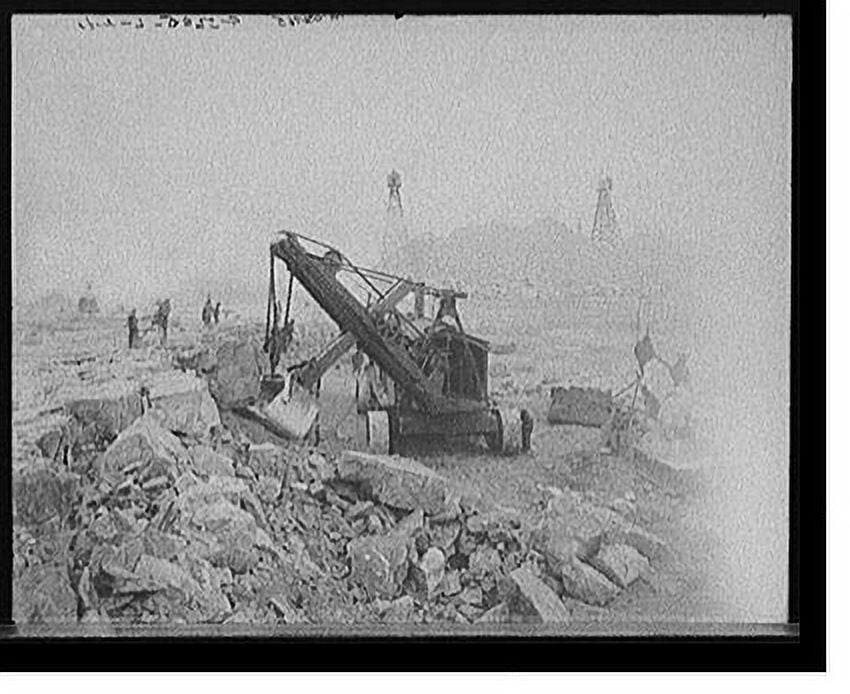 Historic Print, [The Excavated area, Livingstone Channel, Mich.], 18" x ...