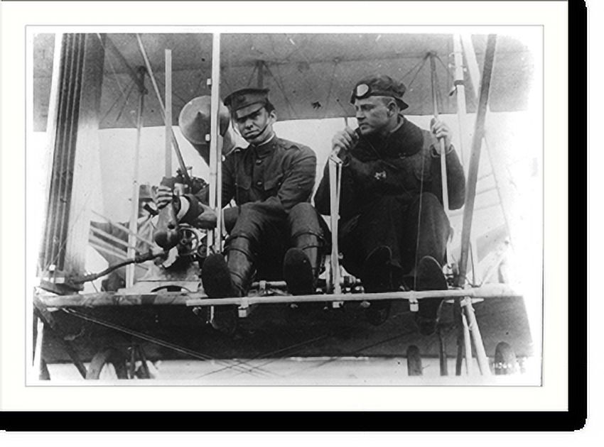 Historic Print, The First Explosive aerial bomb was dropped from this ...