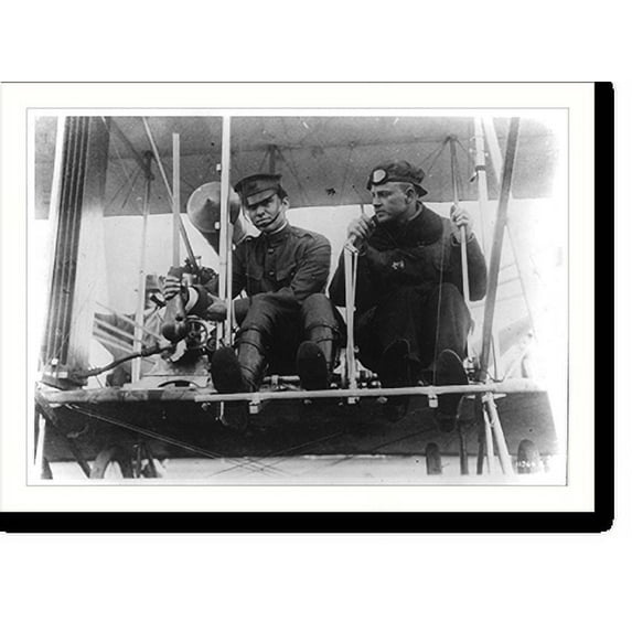 Historic Print, The First Explosive aerial bomb was dropped from this ...