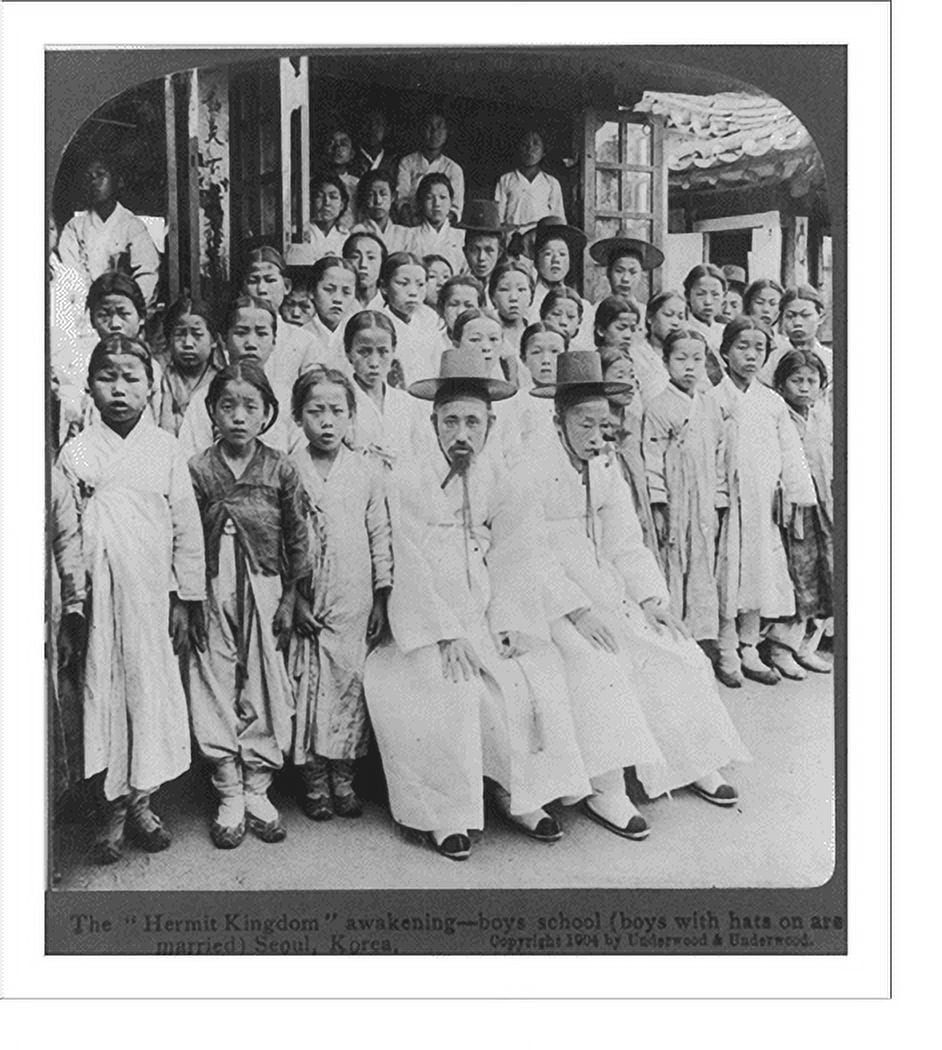 Historic Print, The Hermit Kingdom" awakening - boys school (boys with ...