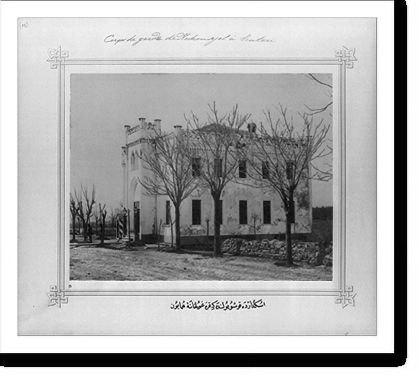 Historic Print, [The Imperial Police Station in the Kosuyolu section in Üsküdar], 16" x 20 ...