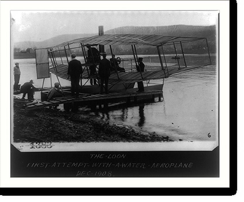 Historic Print, The Loon - first attempt with a water aeroplane, Dec ...