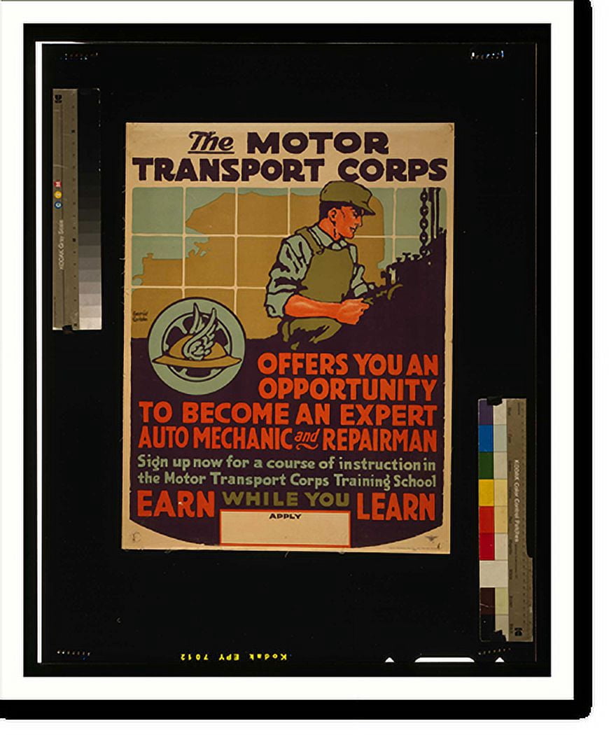 Historic Print, The Motor Transport Corps offers you an opportunity to ...