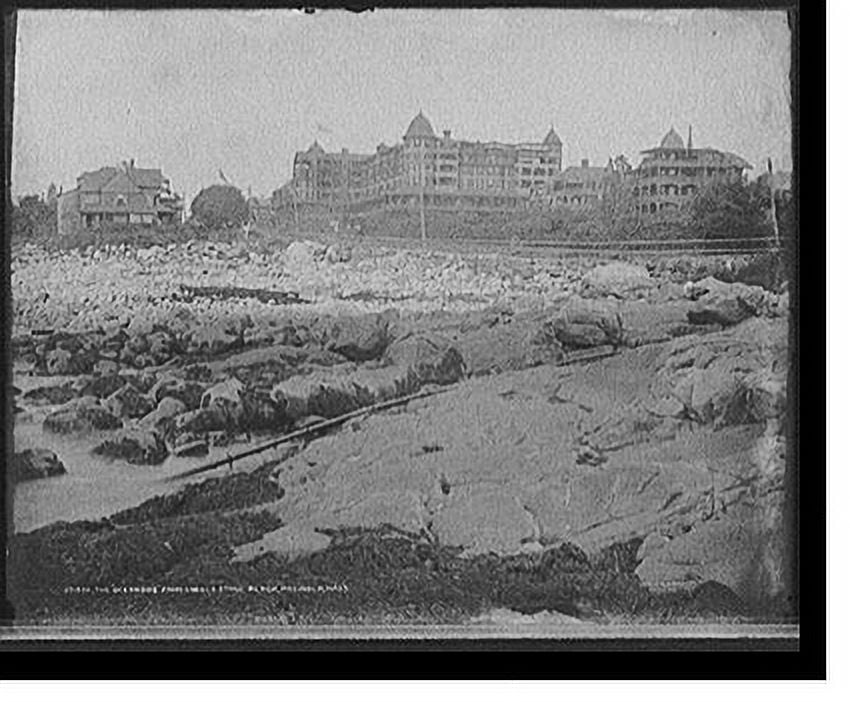 Historic Print, The Oceanside from Cobblestone Beach, Maginola [sic ...
