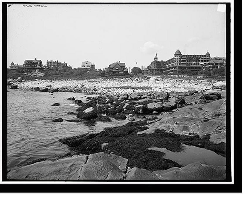 Historic Print, [The Oceanside from Cobblestone Beach, Magnolia, Mass ...