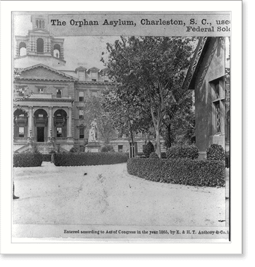 Historic Print, The Orphan Asylum, Charleston, S.C., used as a hospital ...