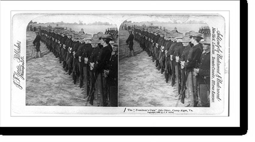 Historic Print, The President's own" (8th Ohio), Camp Alger, Va.", 16 ...