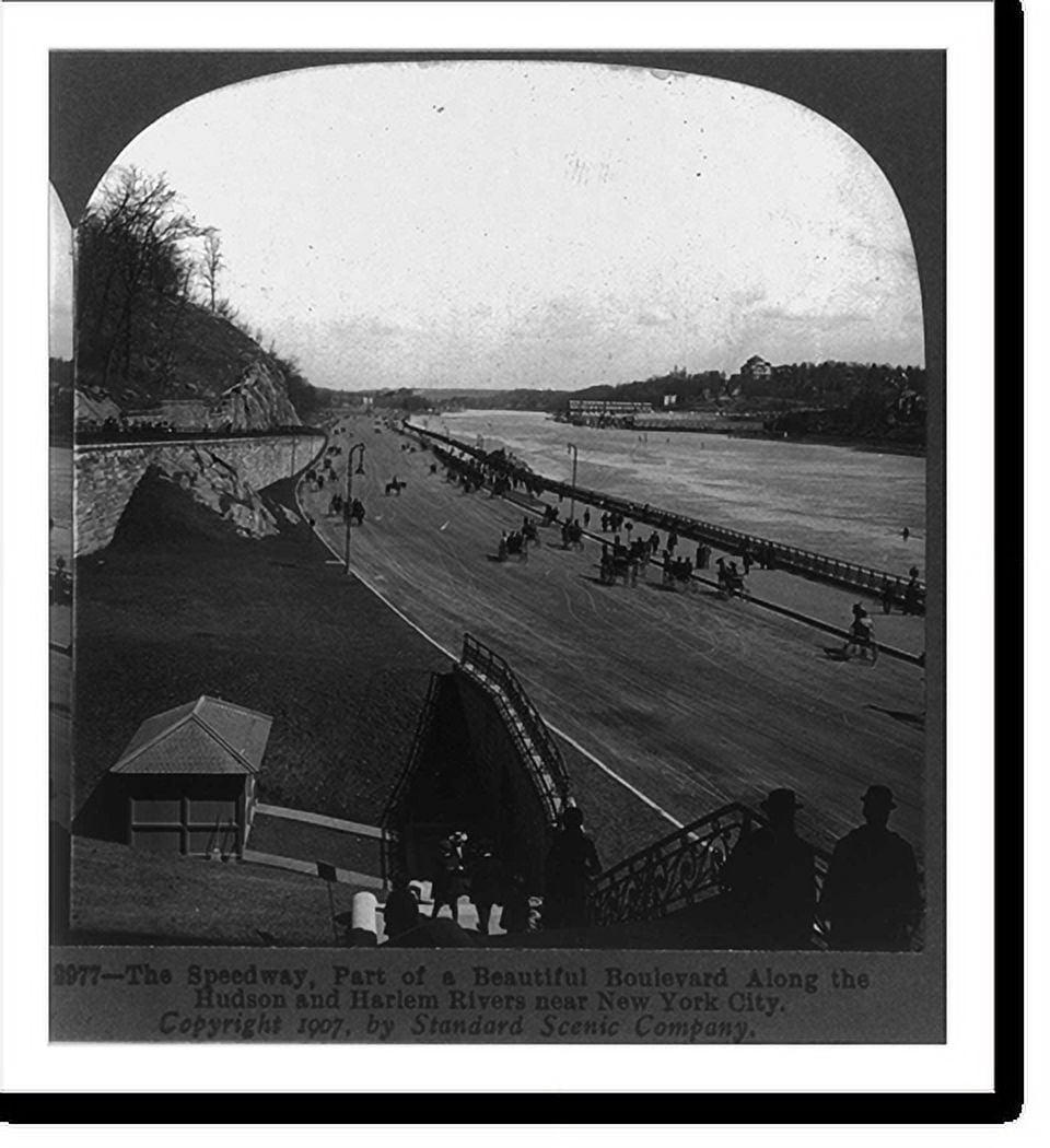 Historic Print, The Speedway, part of a beautiful boulevard along the ...