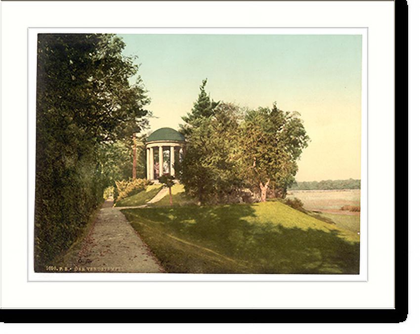 Historic Print, The Temple of Venus park of Worlitz Anhalt Germany, 16 ...