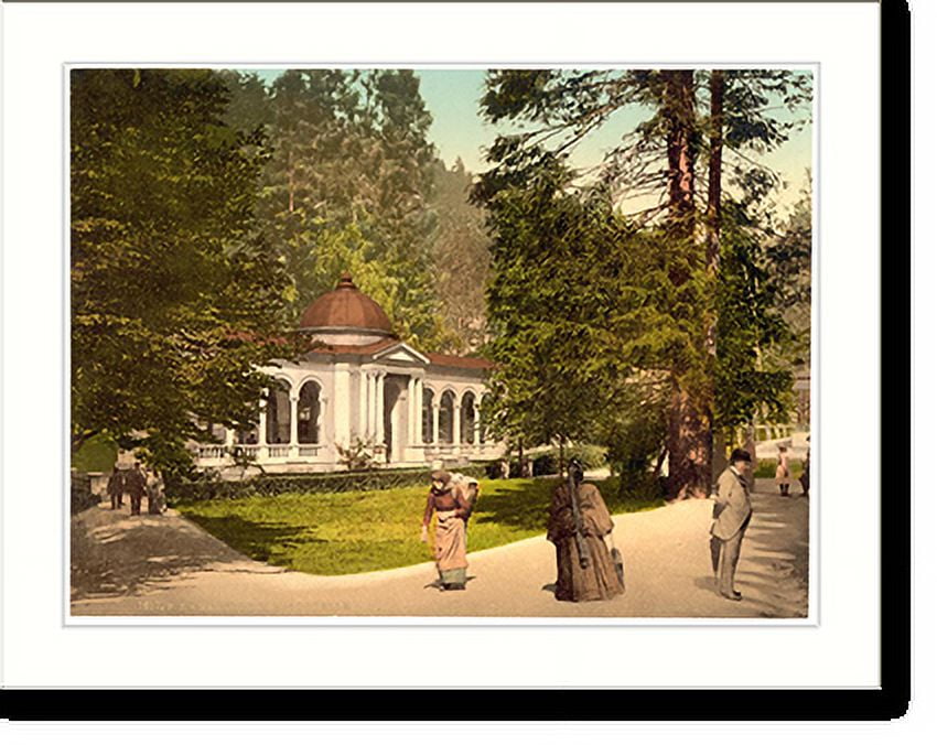 Historic Print, The Waldquelle Marienbad Bohemia Austro-Hungary, 18" x ...
