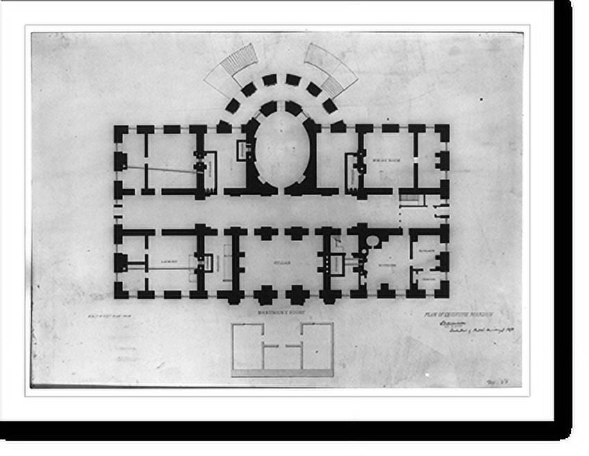 Historic Print, [The White House (Executive Mansion"), Washington, D.C ...