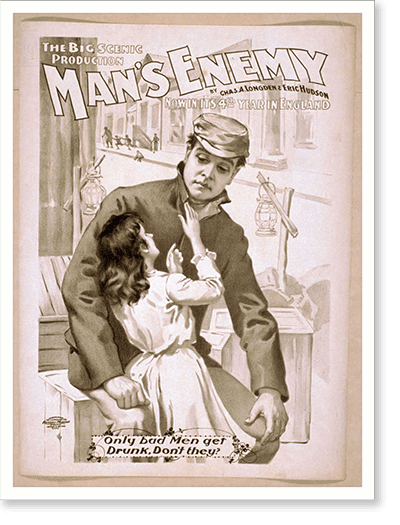 Historic Print, The big scenic production Mans enemy by Chas. A ...