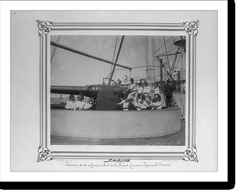 Historic Print, [The cannon drill on the Imperial Ironclad Frigate ...