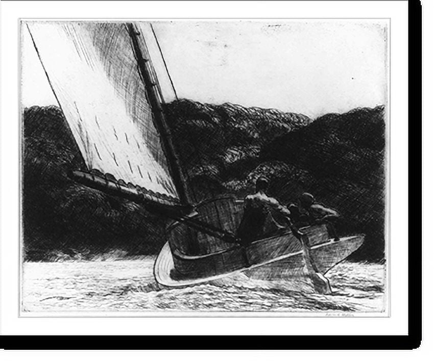 Historic Print, [The cat boat].Edward Hopper., 18" x 24" - Walmart.com