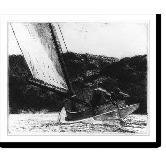 Historic Print, [The cat boat].Edward Hopper., 18" x 24" - Walmart.com