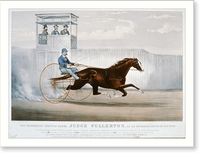Historic Print, The celebrated trotting horse Judge Fullerton, as he ...