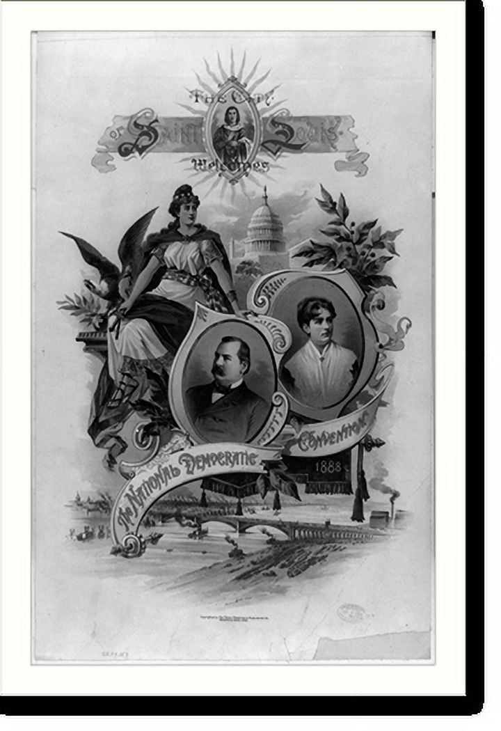 Historic Print, The city of Saint Louis welcomes the National ...