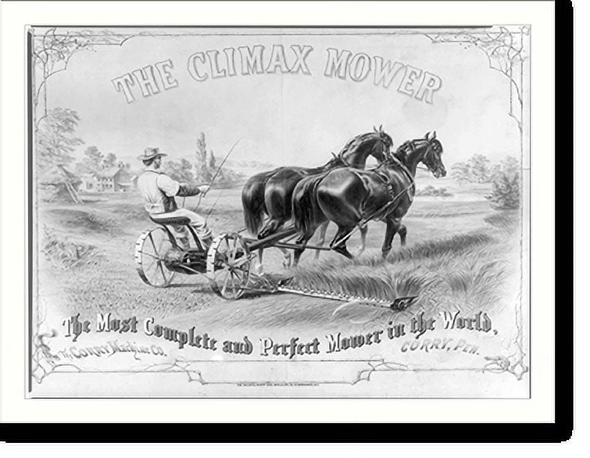 Historic Print, The climax mower, most complete and perfect mower in ...