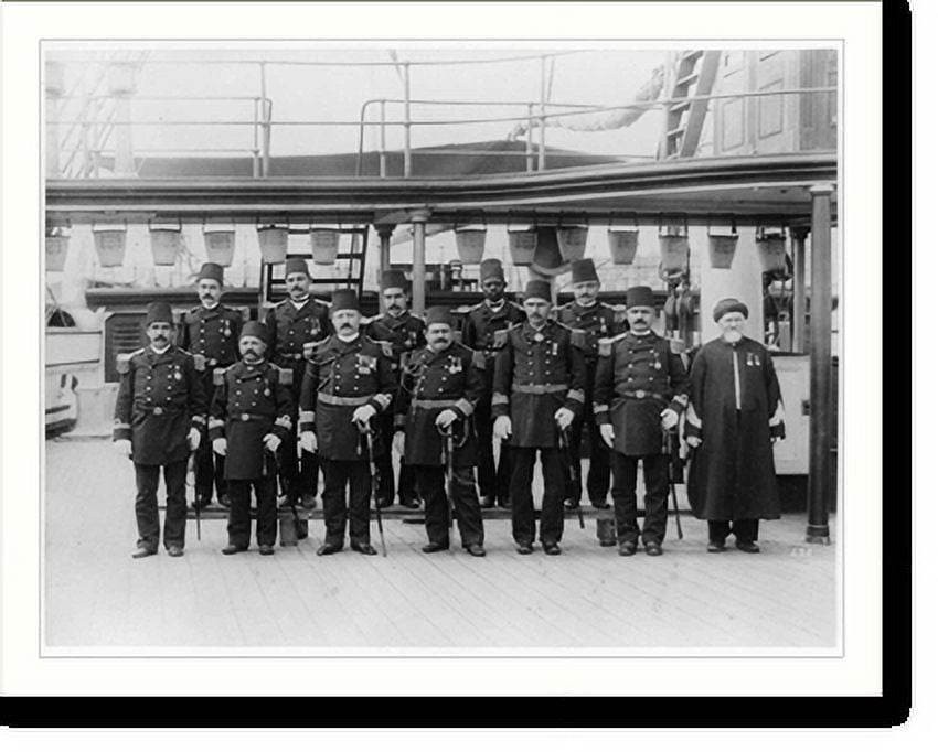 Historic Print, [The commanders and officers of the Imperial Ironclad ...