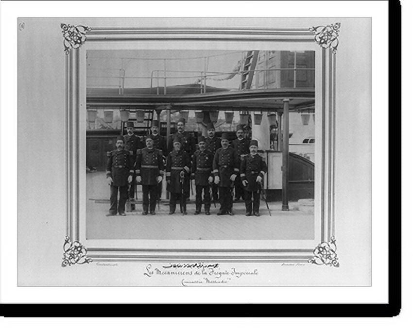 Historic Print, [The commanders and officers of the Imperial Ironclad ...