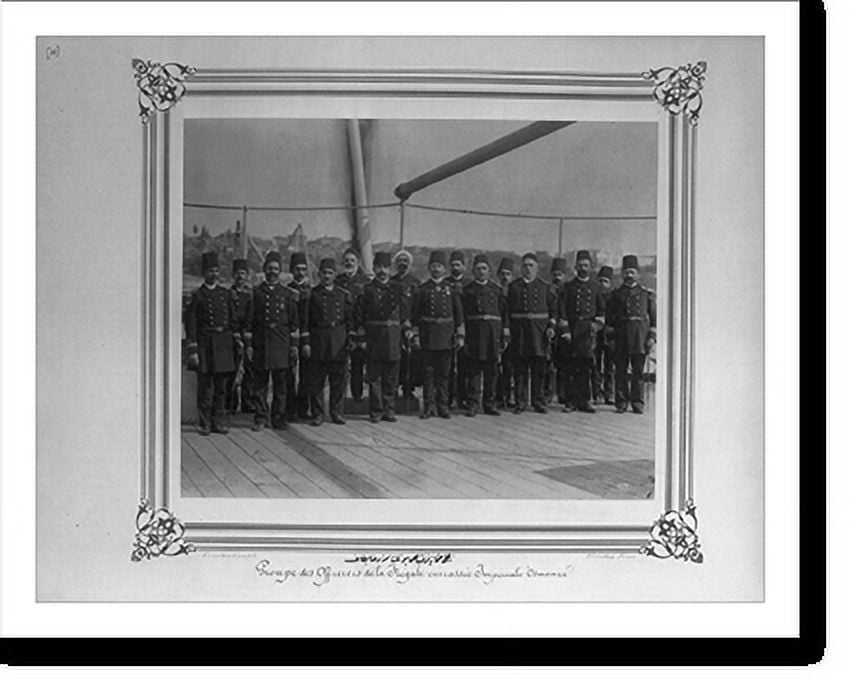 Historic Print, [The commanders and officers of the Imperial Ironclad ...
