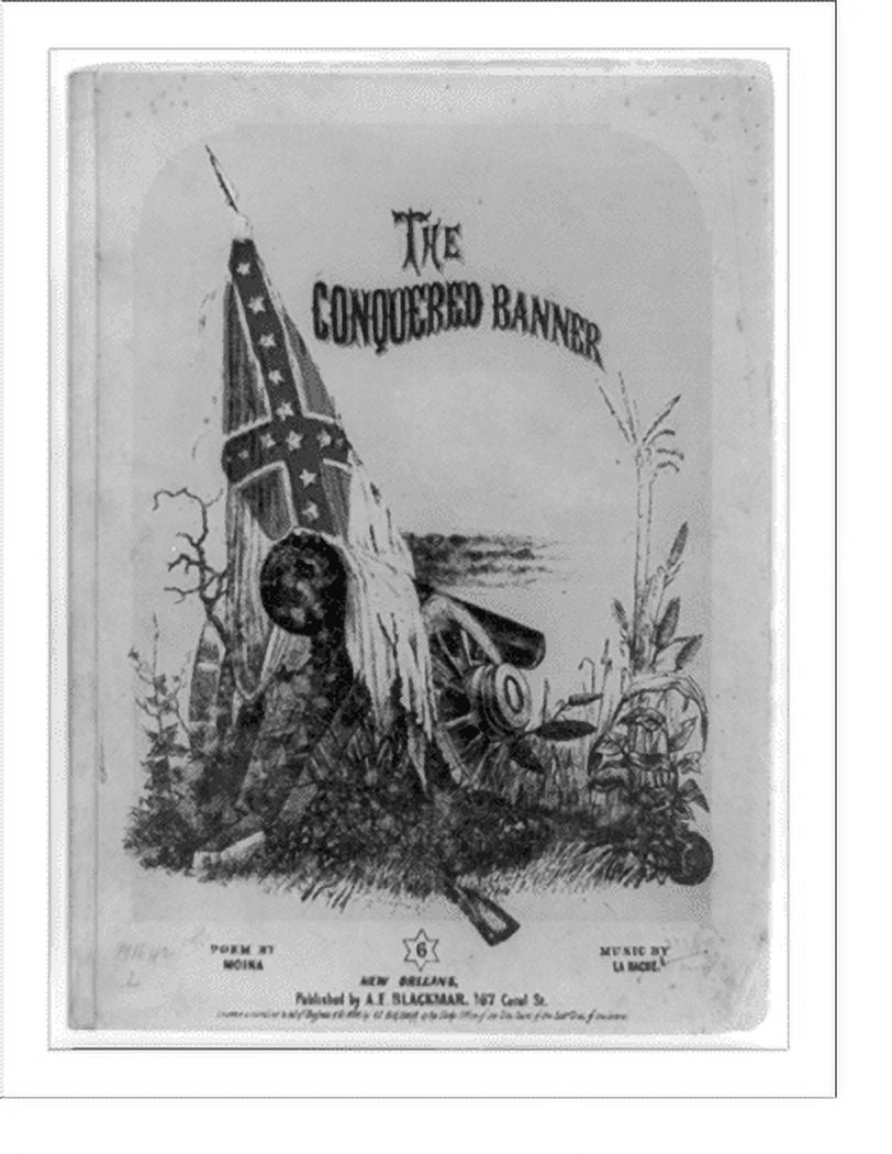 Historic Print, The conquered banner - 2, 16" x 20" - Walmart.com
