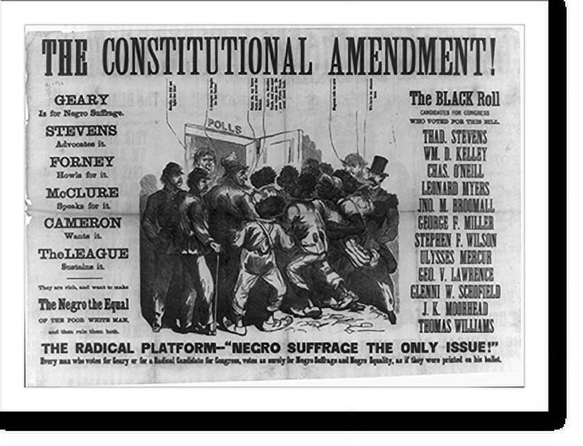 Historic Print, The constitutional amendment!, 16" x 20" - Walmart.com