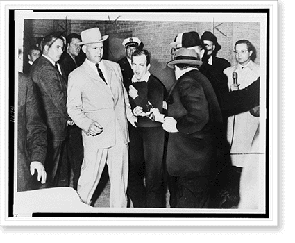 Historic Print, The dramatic slaying of Lee Harvey Oswald by Ruby ...
