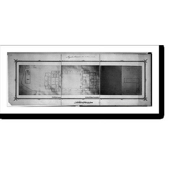 Historic Print, [The first floor plan of the Imperial Military Academy ...