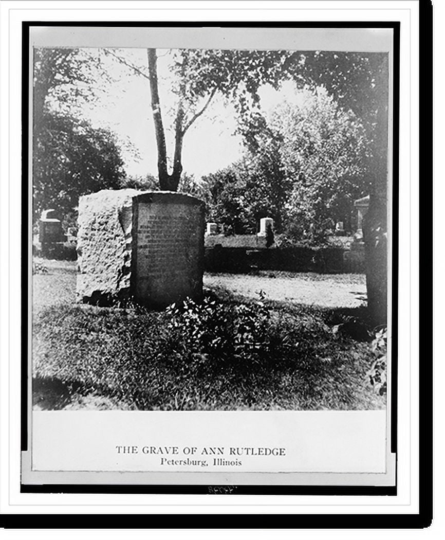 Historic Print, The grave of Ann Rutledge, Petersburg, Illinois, 16" x 20" - Walmart.com