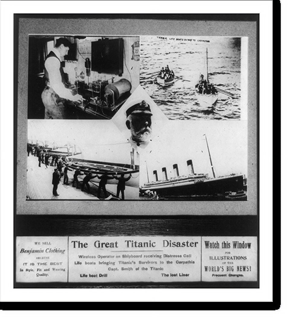Historic Print, The great Titanic disaster - 2, 16" x 20" - Walmart.com