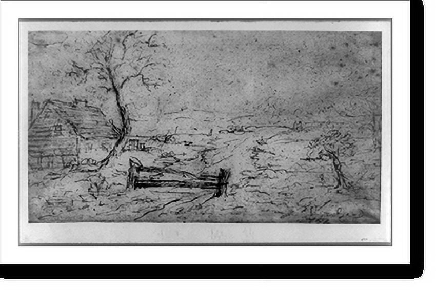 Historic Print, The last drawing of Major Andre, 18" x 24" - Walmart.com