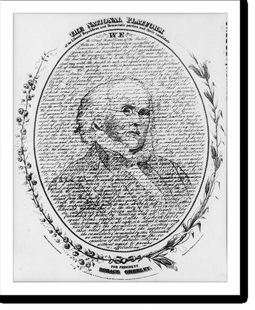 Historic Print, [The national platform of the Liberal Republican and ...