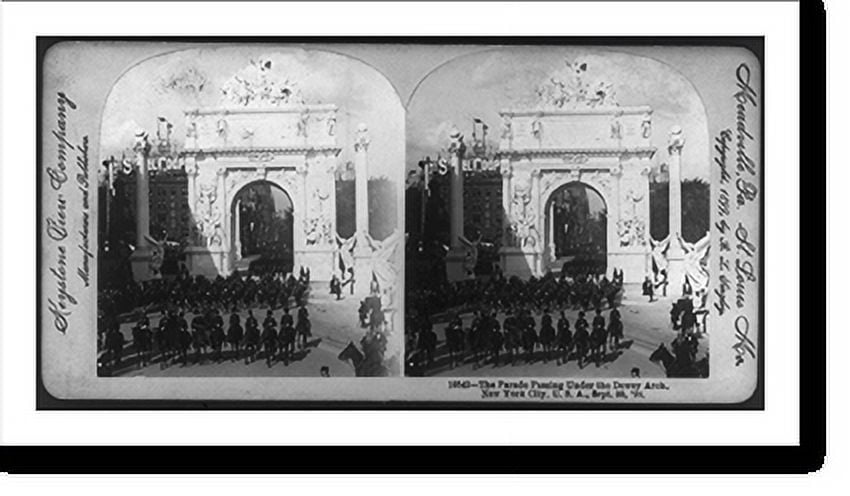 Historic Print, The parade passing under the Dewey Arch, New York City ...